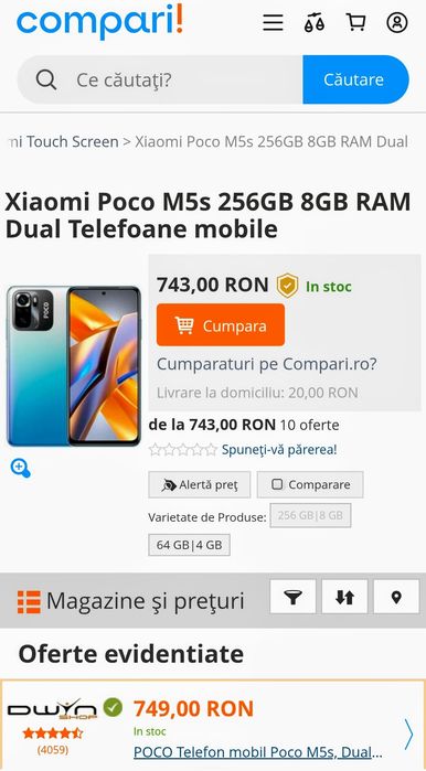 XIAOMI Poco C61 White/Poco M5s Grey sigilate ! Ploiesti • OLX.ro
