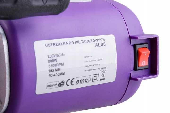 Aparat masina ascutit panza disc circular 800W 90-400mm 6000rpm (ALS8 ...