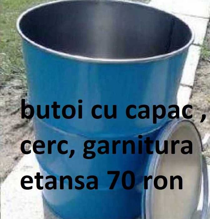 Butoi metal, tabla 200l pentru gospodarie ,depozitare , mese artizanat ...