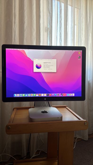 Apple Mac mini ( Late 2014 ) + Monitor Apple Cinema Display 24" Curtea ...