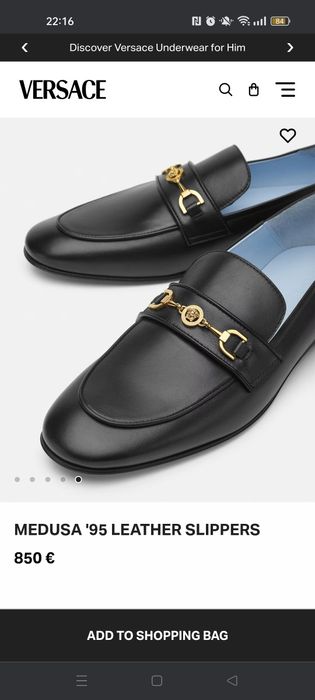 Vand pantofi Versace marimea 45, noi, originali mocasini Medusa pantof ...