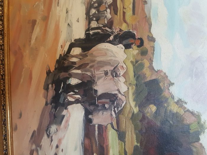 Reproducere după celebra pictură "Car cu boi" de Nicolae Grigorescu Caracal • OLX.ro