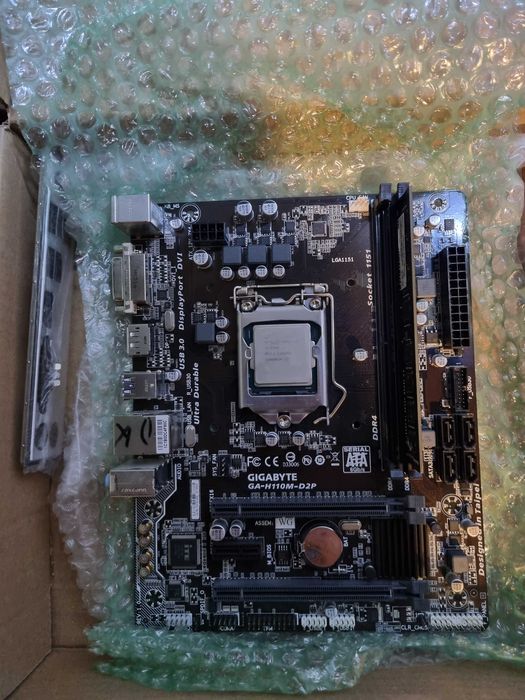 Placa de baza gigabyte GA-H110M D2P, nou, nefolosit. Socket 1151, ddr4 Botosani • OLX.ro