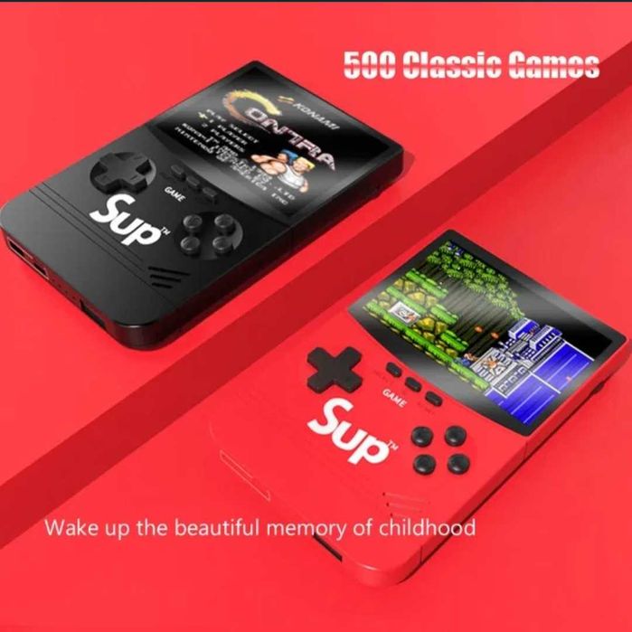 НОВ модел Детска SUP ретро игра GAME 500 игри нинтендо голям екран гр ...