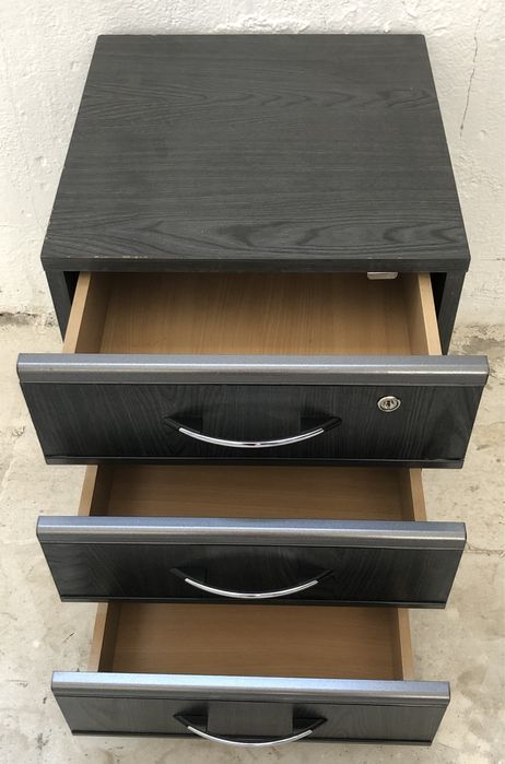 2 Buc. Rollbox cu 3 Sertare; Mic Dulap Birou tip Cub; Noptieră ...