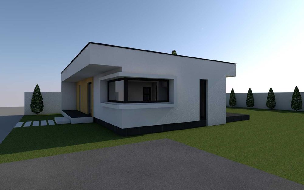 Casa modulara 80mp kit panouri SIP Ilfov Baneasa • OLX.ro