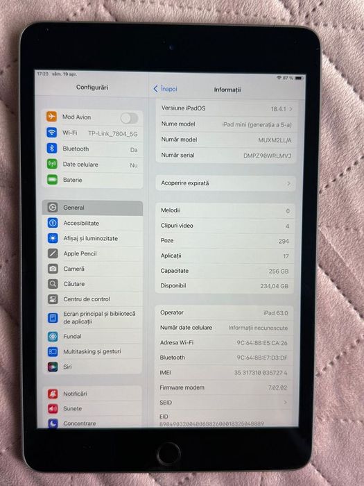 IPad mini 5 256gb , cu Sim Sibiu • OLX.ro