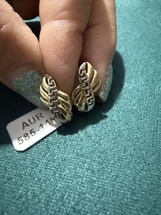 Cercei aur 14k , model deosebit Galati • OLX.ro