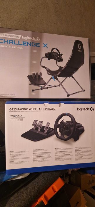 Logitech G923 + Playseat Challenge X – Комплект за Сим Рейсинг - Нов! гр. София Витоша • OLX.bg