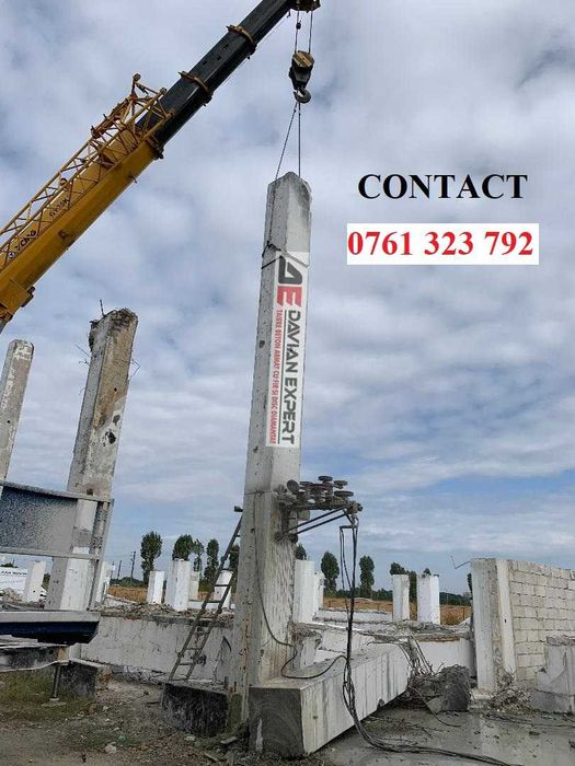 Taiere beton/ Taiere grinzi si stalpi din beton armat cu fir diamantat ...