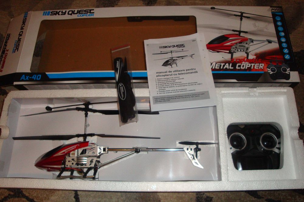 Elicopter metalic mare cu 3 motoare telecomanda 2.4ghz Timisoara • OLX.ro