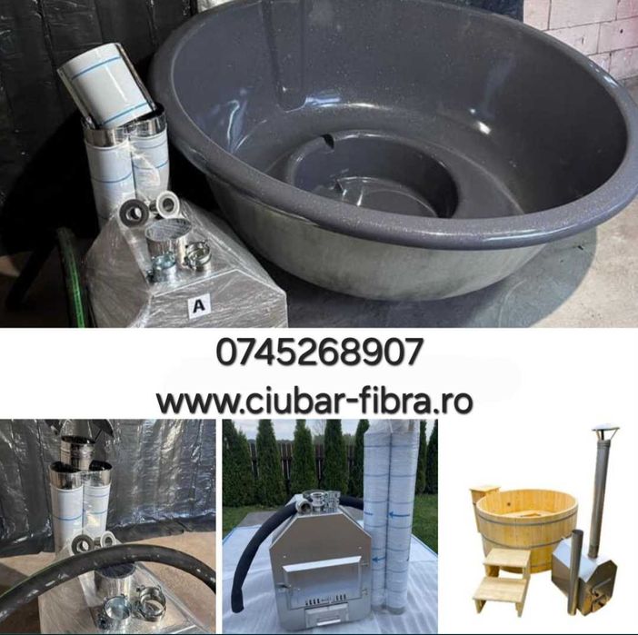 Corp fibra de sticla ciubar, jacuzzi hidromasaj, soba ciubar, hot tube ...