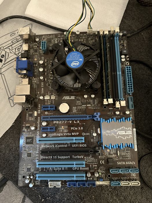 ASUS P8Z77-V LX Z77 1155 и Процесор Intel Core i7-3770 3.4GHz и рам гр ...