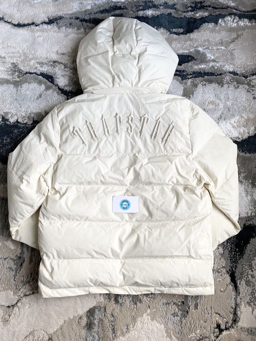 Trapstar Irongate Hooded Puffer Jacket Geaca White (Size S, M, L ...