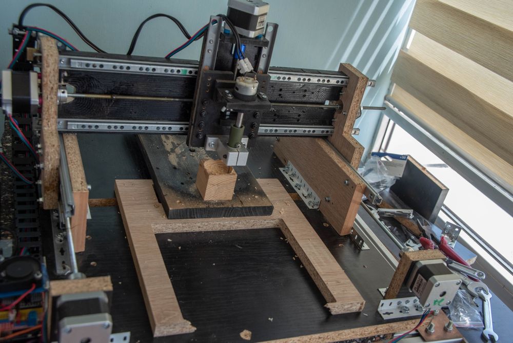 Router CNC 25x20x5 cm debitare FR4 lemn cablaje comanda numerică ...