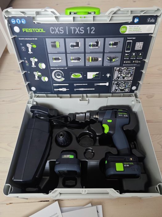НОВ МОДЕЛ Акумулаторен безчетков винтоверт FESTOOL TXS 12 EC-TEC гр ...