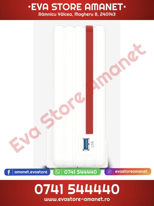 Router/Modem Wireless AVM FRITZ!Box 5690 Pro WiFi 7 Tri Band Fibra si ...