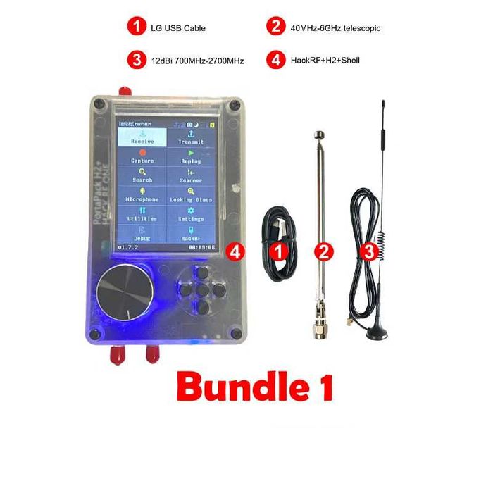 Nou HackRF Portapack H2 HackRF One 1MHz to 6GHz SDR Cu Mayhem 1.8.0 ...