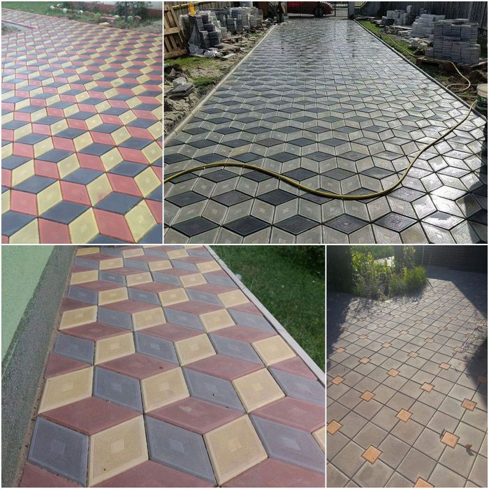 Pavaje 3D pentru curte Oferim montaj pavele transport borduri rigole ...
