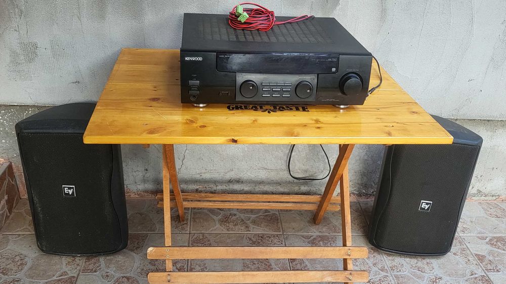Sistem audio compus din statie Kenwood 100W si 2 boxe EV 200W Bucuresti ...