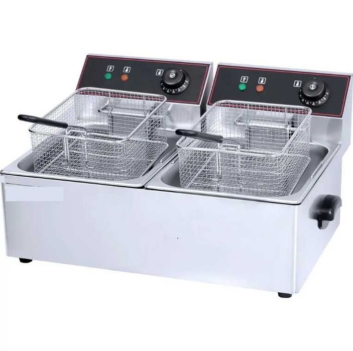 Friteuza Electrica Profesionala Dubla 8L+8L,Noua cu factura Bucuresti Sectorul 1 • OLX.ro