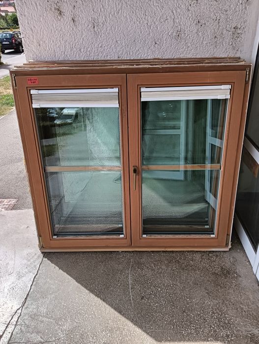 Geamuri termopan profil lemn oscilobatante jaluzele (set 4 buc ...