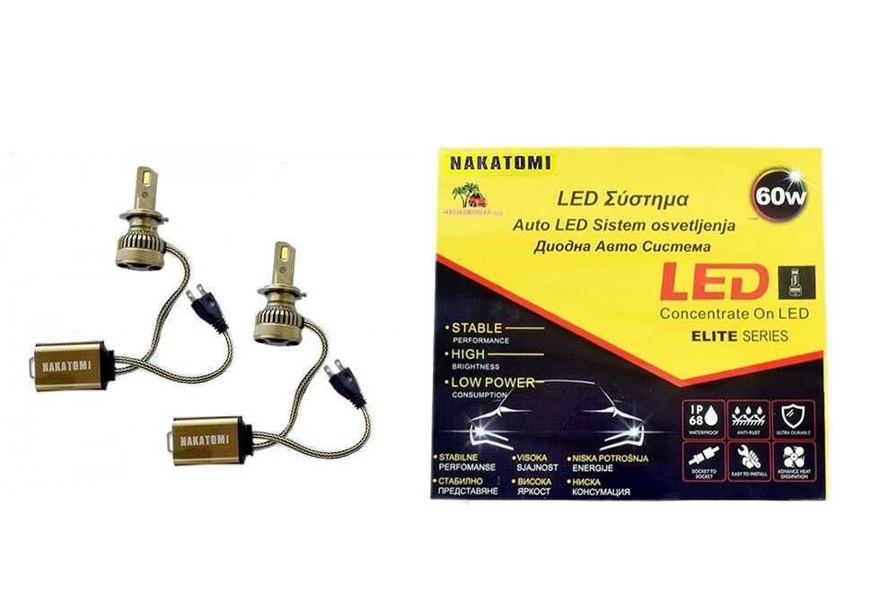 Nakamoto/Nakatomi H7 Диодна LED система CANBUS, 12-24V, 60W, 6000К гр. Доспат • OLX.bg