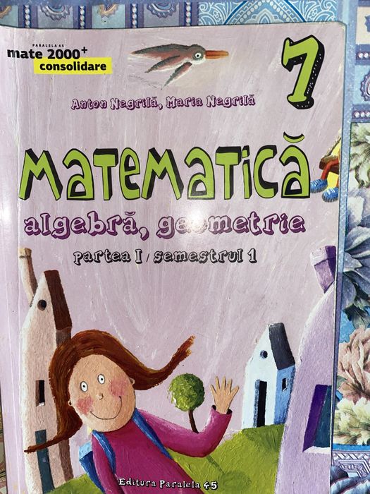 Culegere matematica clasa a 7-a Arad • OLX.ro