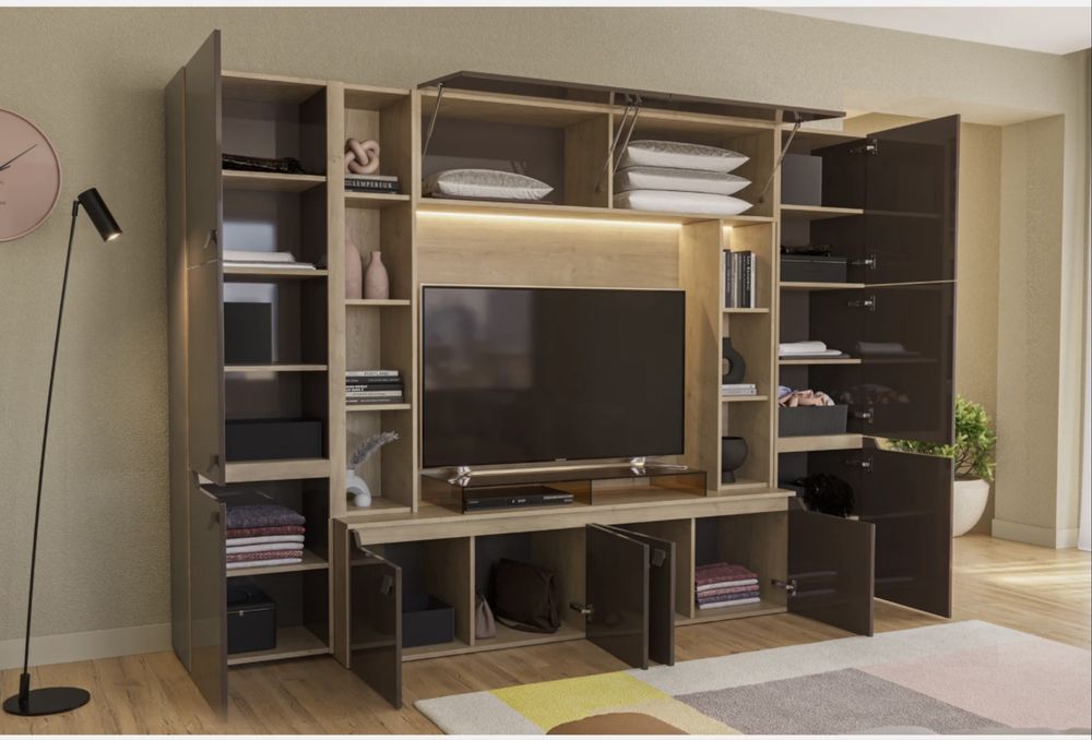 Mobila/bibloteca living LEMS Ilfov Bragadiru • OLX.ro