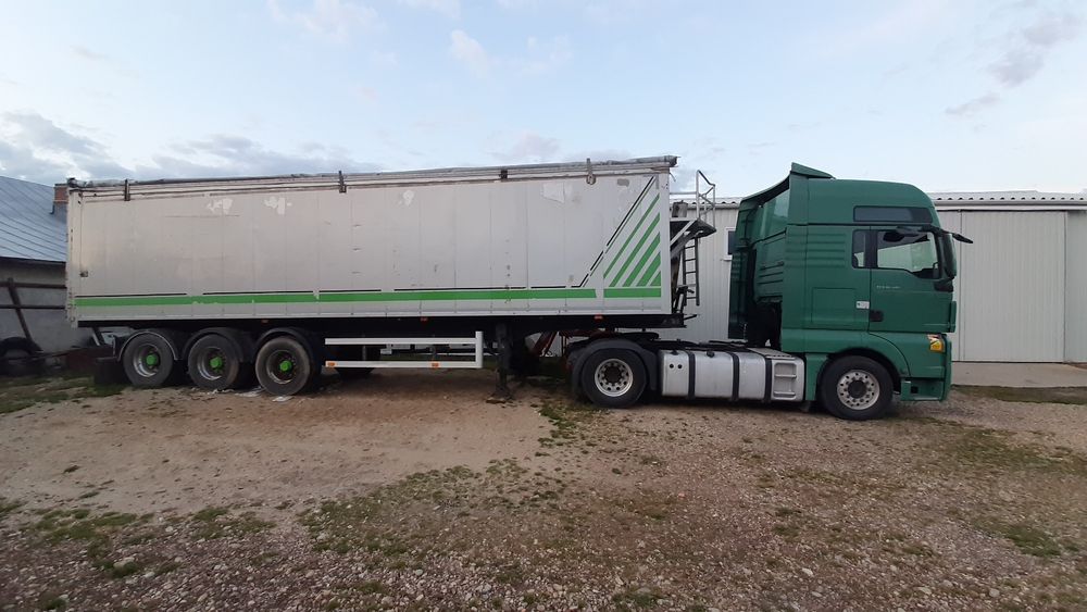 Ansamblu cereale Man TGX si bena STAS 60 mc Pitesti • OLX.ro