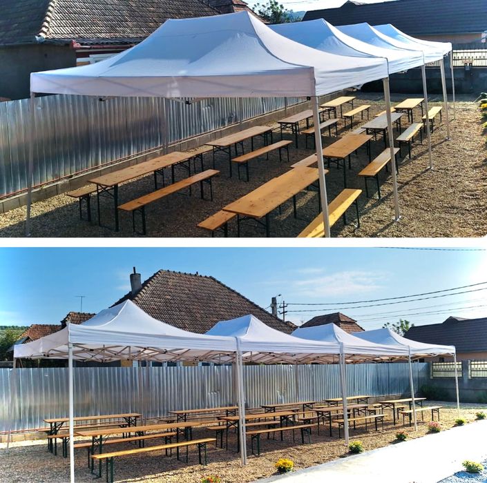 De inchiriat corturi, mese, scaune, seturi berarie, vesela Alba Alba ...