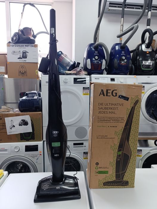 Вертикална безкабелна прахосмукачка AEG CX8 OKO UltraPower LED 32.4V гр. Пловдив Индустриална ...