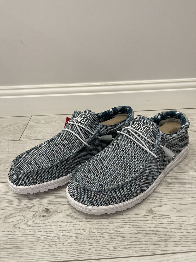 Мужские лоферы Hey Dude Wally Sox Ice Grey: 30 000 тг. - Мокасины ...