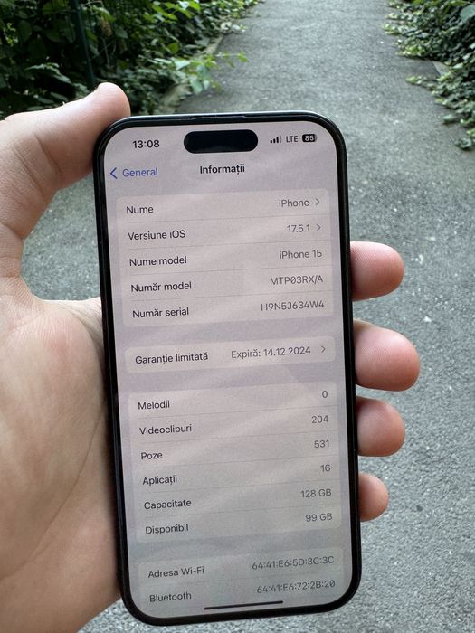 Vand Iphone 15 negru de 128gb Mofleni • OLX.ro