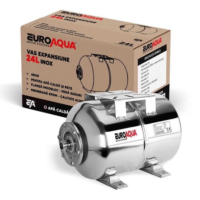 *PROMO*Vas expansiune Hidrofor 24 litri INOX, EUROAQUA Vaslui • OLX.ro