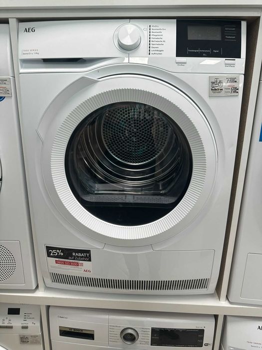 Сушилня с термопомпа AEG 7000 TR7T60580, 8 кг Нова гр. Бургас Меден рудник - зона В • OLX.bg