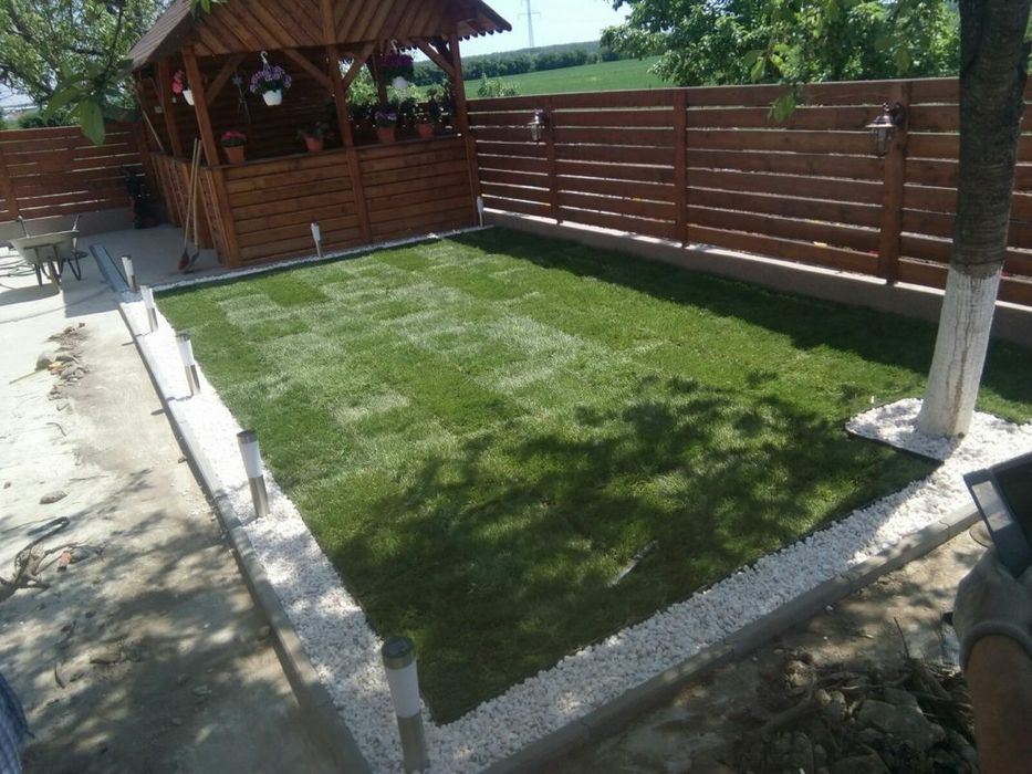 Amenajări spații verzi - Profita acum de gazon rulou. Mioveni • OLX.ro