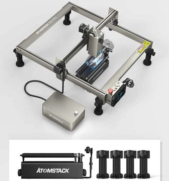 Лазер за Гравиране и Рязане ATOMSTACK S20 Pro 130W 95x40cm + ЕКСТРИ! гр ...