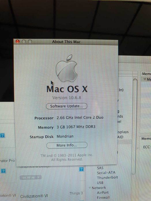 Apple iMac A1224 All-In-One PC MAC OS X Version 10.6.8 гр. Пловдив Център • OLX.bg