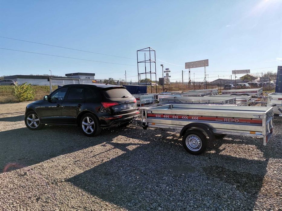 Remorca 750kg Tandem Apicola Auto Transport Platforma Auto Basculabila ...