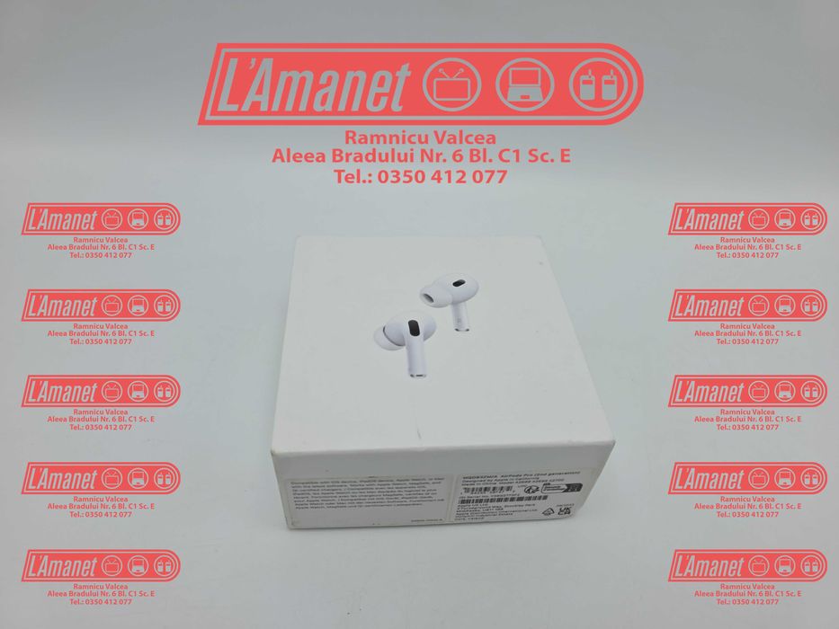 Casti Audio In Ear TrueWireless Apple AirPods Pro Gen 2 FullBox Ramnicu ...