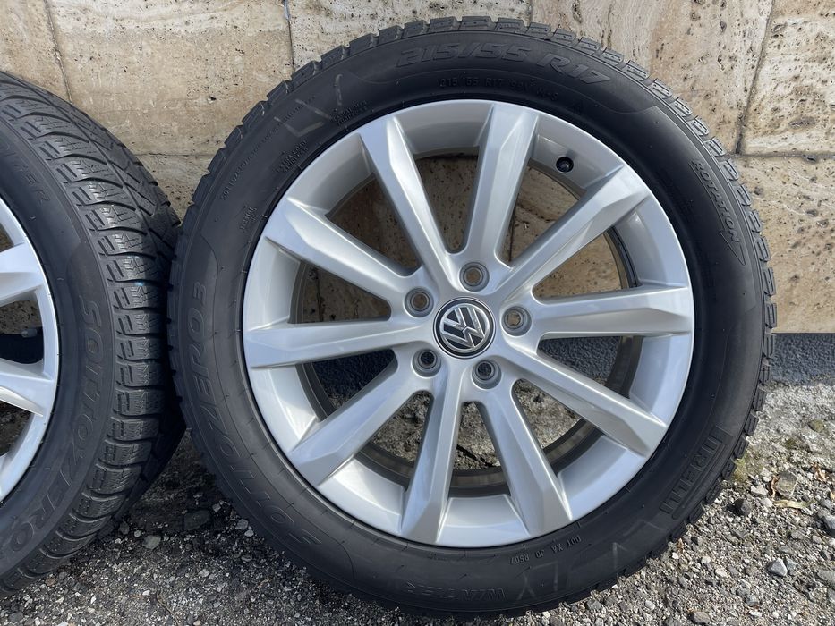 Jante 215 55 R17 M+S Originale 5X112 VW Passat B8 T Roc Skoda Octavia3 Arad • OLX.ro