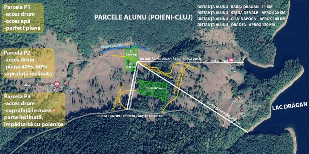 Vânzare teren la munte, Baraj Drăgan-Alunu-Apuseni , de la 9,5 E/mp ...