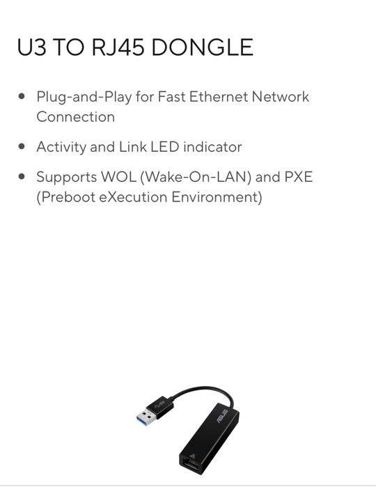 Placa retea Asus USB 3.0 -Gigabit LAN Targu Neamt • OLX.ro