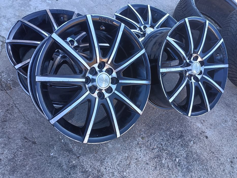 Jante momo dedicate BMW E30 r17 4x100 și 4x108 +cauciucuri M+S Geamana ...