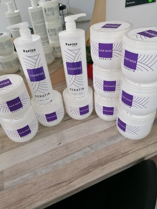 Papino Cosmetics Keratin Hair Mask Маска за коса с кератин 1000мл. гр ...