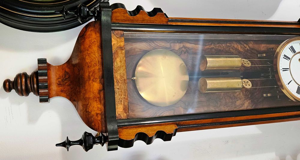 Ceas de perete cu pendula si 2 greutati Gustav Becker Brasov • OLX.ro
