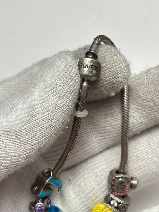 BRATARA ARGINT 925 - SOUFEEL + 7 Sharmuri - 20cm - 35g. - Stil Pandora Suceava • OLX.ro