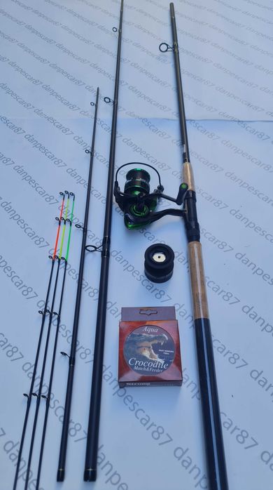 SET FEEDER Lanseta ACTIVE 3,90m + Mulineta SP4000 + 150m fir cadou ...