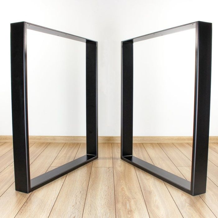 Set 2 picioare metalice (masa dining, living, bucatarie, cafea, bar ...